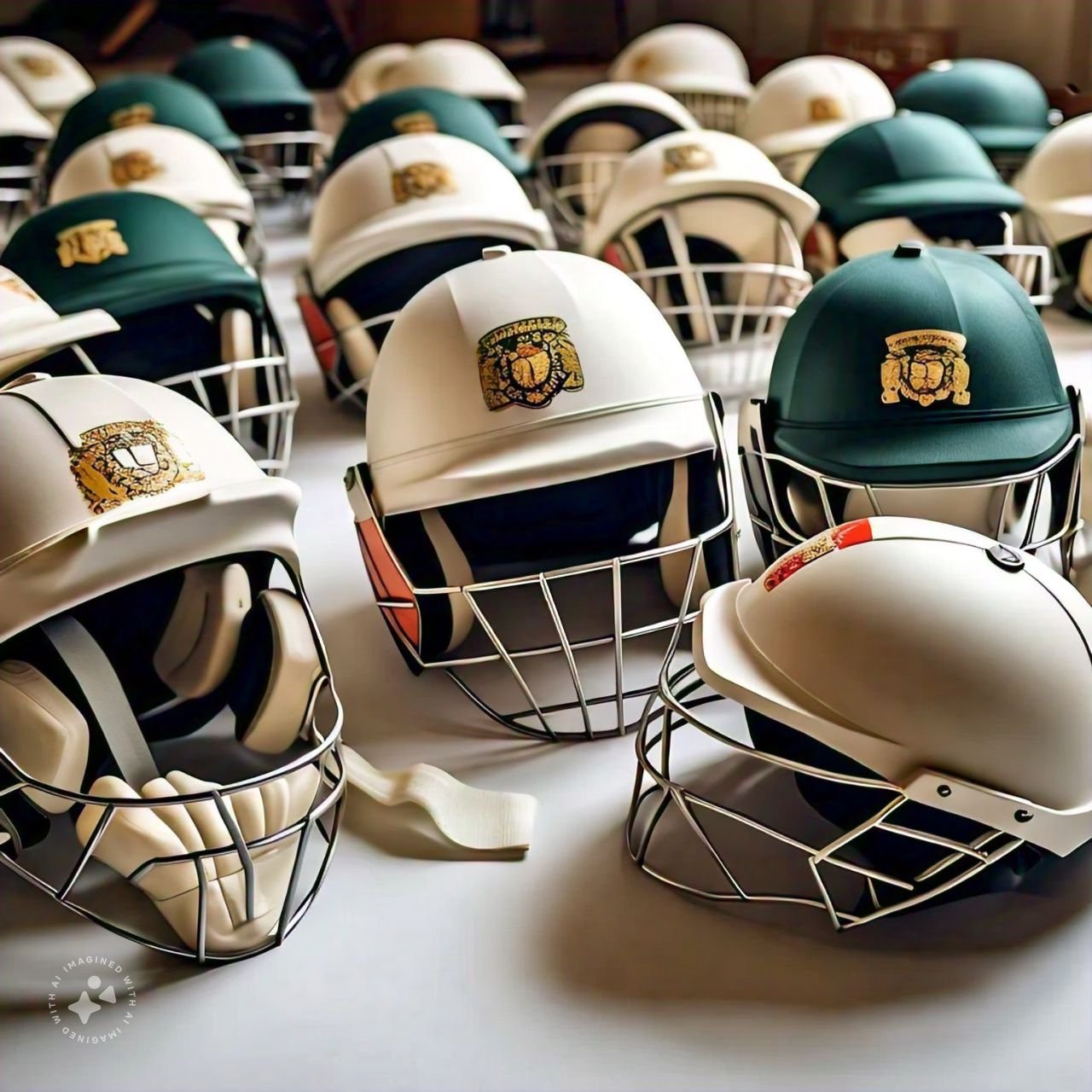 They were later followed by the famous cricket helmets